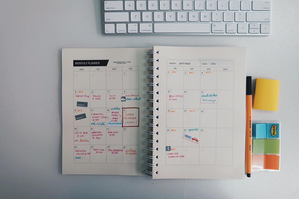 Simple Planner (White) – KWANMANIE